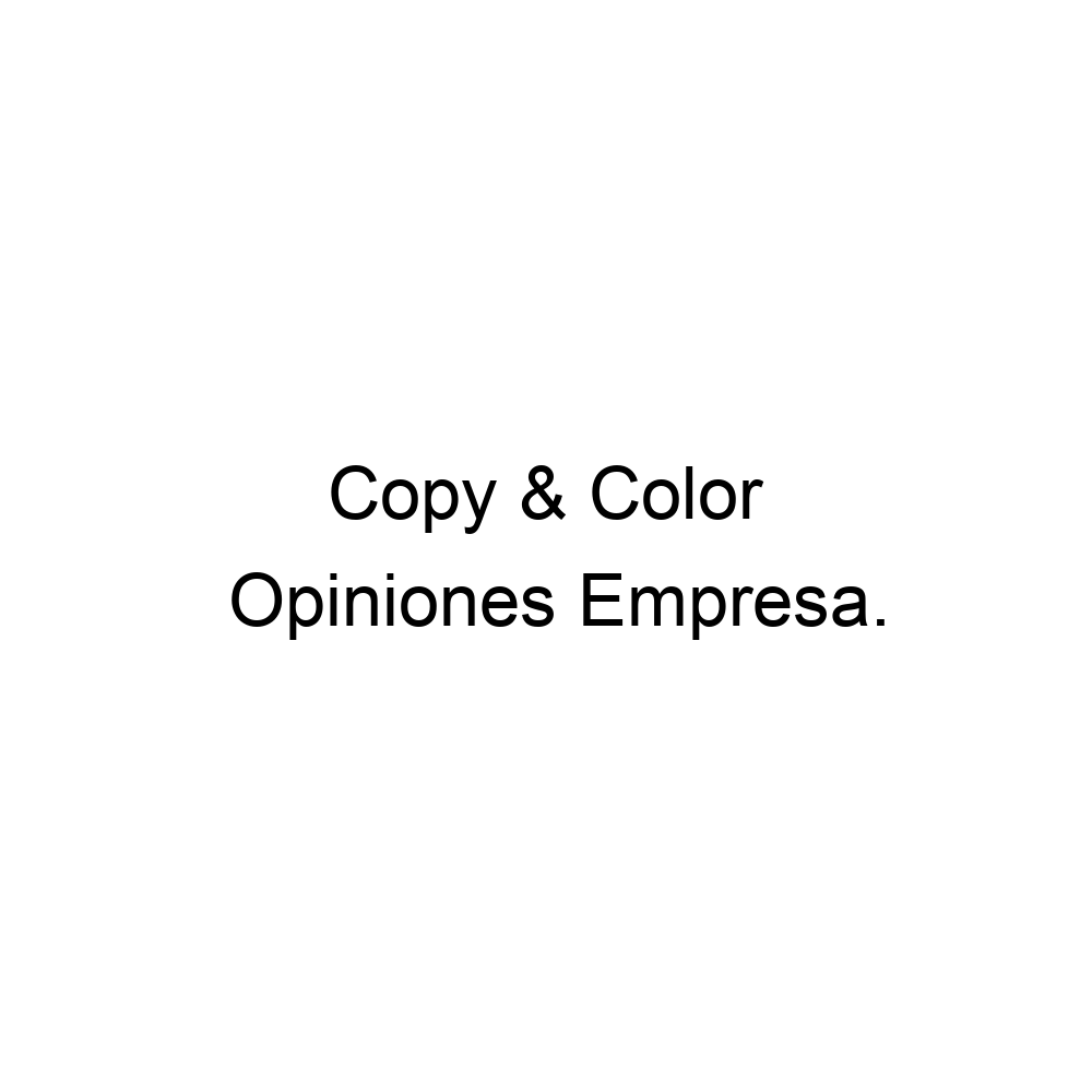 Opiniones Copy & Color, 96271165