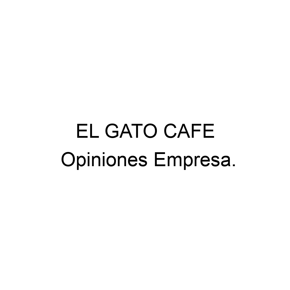Opiniones EL GATO CAFE, 3333641987